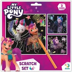 DODO Škrabací obrázek My Little Pony / 3 ks / 20 x 20 cm