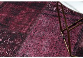 koberec ANTIKA 127 tek, moderní patchwork, řecký omyvatelný růžový velikost 160x220 cm | krásné koberce cz