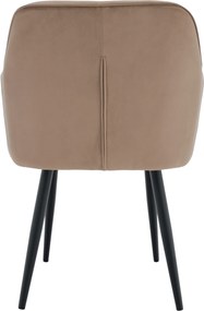 Designové křeslo, světle hnědá Velvet látka, VERIO