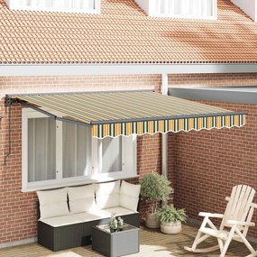Rám markýzy Zelená a žlutá 300 x 250 cm 3330176