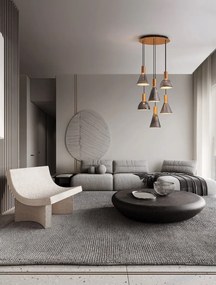 Designový lustr Voi 6 Šedá