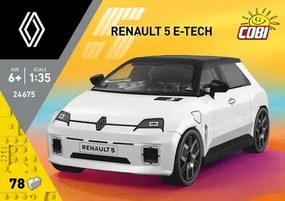 COBI 24675 Renault 5 E-Tech bílá / Stavebnice / 1:35 / 78 dílků / od 6