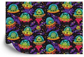 Fototapeta Barevné Bláznivé Ufo Strukturální vinyl 135x90