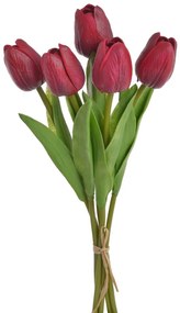 tulipán pěnový (5 ks) - tmavě červená