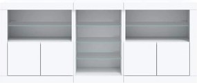 Příborník s LED osvětlením bílý 181,5 x 37 x 67 cm 3209037