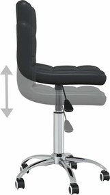 Otočná kancelářská židle černá umělá kůže 334334
