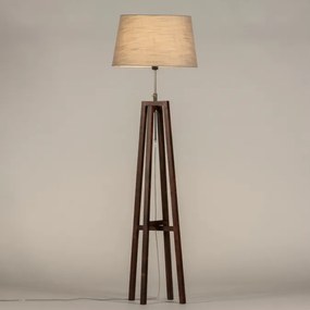 Stojací designová lampa Paola Soffito Taupe and Dark Brown