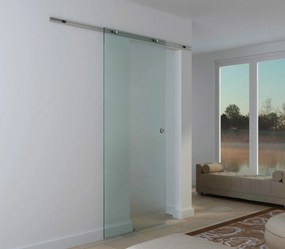 HOMCOM Posuvné skleněné dveře Posuvné skleněné dveře, matné sklo, 775/900/1025x2050 mm| Aosom