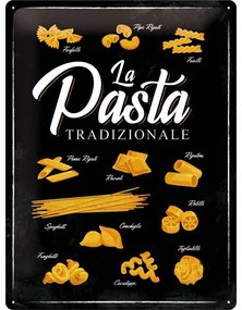 Postershop Plechová cedule: La Pasta Tradizionale - 40x30 cm