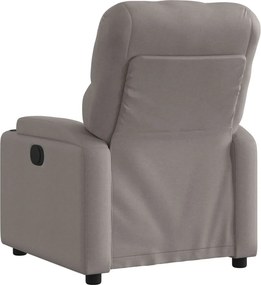 Elektrické polohovací křeslo taupe textil 3204694