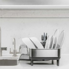 Odkapávač nádobí Simplehuman s držáky na hrnky