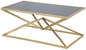 Designový konferenční stolek Malinda 110 cm černý / zlatý
