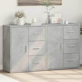 Příborníky 2 ks betonově šedé 60 x 31 x 70 cm kompozitní dřevo 3276556