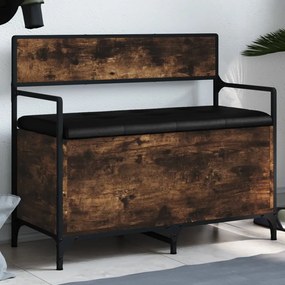 Úložná lavice kouřový dub 85,5 x 42 x 73,5 cm kompozitní dřevo