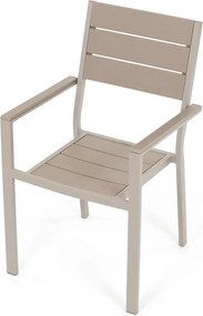 Zahradní sestava AZS-B1656 CRM, polywood, béžová (156 x 78) cm
