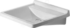 DURAVIT - Starck 3 Umyvadlo Med, 600x545 mm, bez otvoru pro baterii, s WonderGliss, bílá (03126000001)