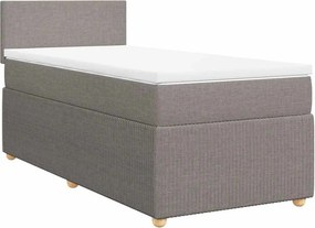 Box spring postel s matrací taupe 90x200 cm textil 3287336