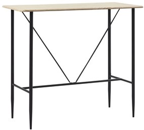 Barový stůl dub 120 x 60 x 110 cm MDF - Default Title