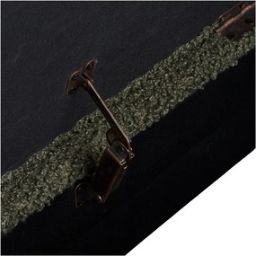 Zelená lavice z textilie bouclé Harlow – House Nordic