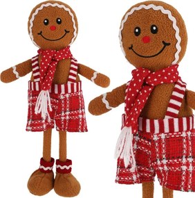 Vánoční dekorace perníkový kluk 45 cm