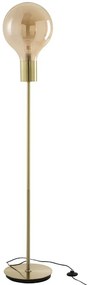 Zlatá skleněná stojací lampa ve tvaru žárovky Baloon - Ø 30*160cm