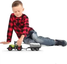 RAPPA - Traktor plastový se zvukem a světlem s vlečkou na postřik / od