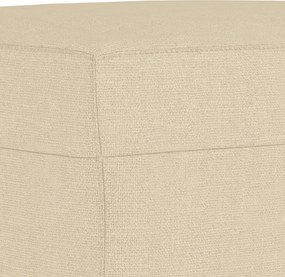 3dílná sedací souprava s polštáři krémová textil 3201860