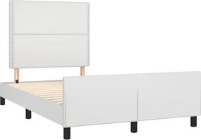 Rám postele bez matrace bílý 120x190 cm umělá kůže 3270555