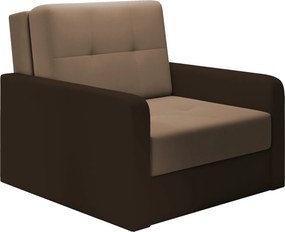 IDZ Pohovka TOP I, 104 cm Barva látky: Světle hnědá a hnědá (Bahama 06 + Bahama 08)