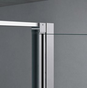 design sprchový kout RAVENA R66 - U-form CHROME 90-140cm