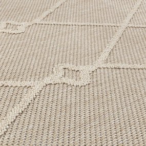 Ayyildiz, Kusový koberec Patara 4955 Beige – na ven i na doma, 200x290, béžová, chodba / předsíň
