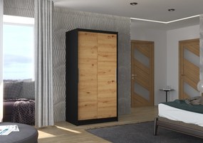 ADRK Furniture Posuvná skříň ASTEN 100 ADRK-SW-AST-BA-100