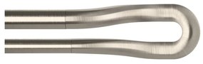 Roztažitelná dvojitá garnýž z nerezové oceli 107 - 305 cm Midnight – Umbra
