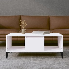 821068 vidaXL Konferenční stolek bílý 90 x 50 x 36,5 cm kompozitní dřevo