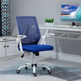 Ergonomická kancelářská židle Vinsetto - otáčecí kancelářská židle s nastavitelnou výškou, zdvihacími opěrkami a bederní podporou, pro teenagery a do…