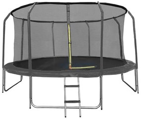 Trampolína COMFORT 427cm černá s žebříkem