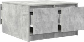 Konferenční stolek se zásuvkami Betonová šedá 70,5x70x40 cm 3328411