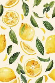 Tapeta svěží citróny