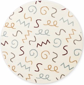 Hanse Home, Dětský koberec Adventures 106422 Cream Multicolor kruh, 160x160 (průměr) kruh, vícebarevná, dětský pokoj