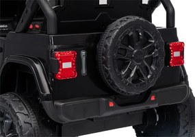 LEAN CARS Akumulátorové vozidlo Jeep Rubicon DK-JWR558 24 V, černé