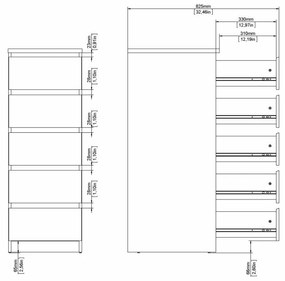 Tvilum Komoda Simplicity 233 jackson hickory