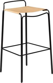 Hnědá barová stolička (výška sedáku 77 cm) Paz – DAN-FORM Denmark