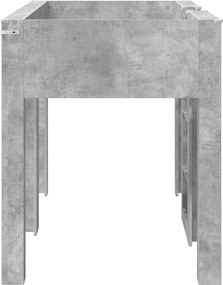 Patrová postel pro děti Betonově šedá 75 x 190 cm 3410470