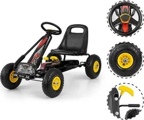 Šlapací motokára Thor černá / Šlapací motokára / pro děti