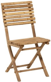 Přírodní bambusová skládací židle Bamboo Pliable - 54*45*85cm