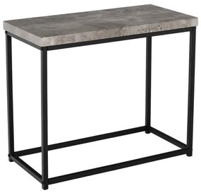 Příruční stolek, černá / beton, Tempo Kondela TENDER