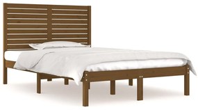 Rám postele medově hnědý masivní dřevo 120x190 cm malé 2lůžko,  3104581