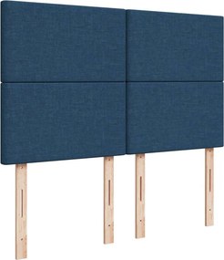 Box spring postel s matrací modrá 160x200 cm textil 3291330