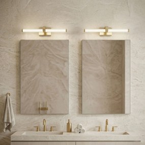 Toolight Toolight, LED nástěnné svítidlo 40cm, 9W, 4000K, 1000lm, APP1883-1W, zlatá lesklá, OSW-66038
