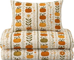 Flanelové povlečení PUMPKIN LINES barevné Rozměr povlečení: 70 x 90 cm | 140 x 200 cm